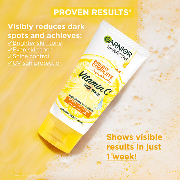 Garnier - Skin Active Bright Complete Face Wash - 100 ml – Lumia London